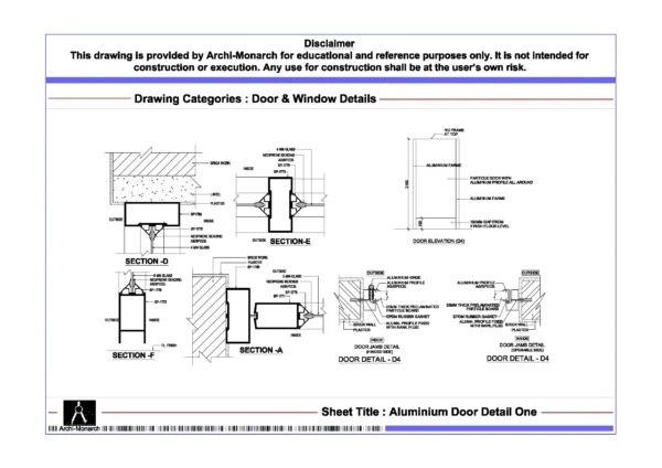 Aluminium Door Detail One ⋆ Archi-Monarch