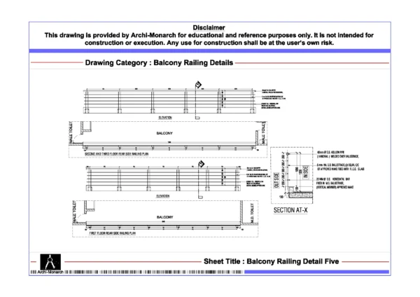 Balcony Railing Detail Five ⋆ Archi-Monarch