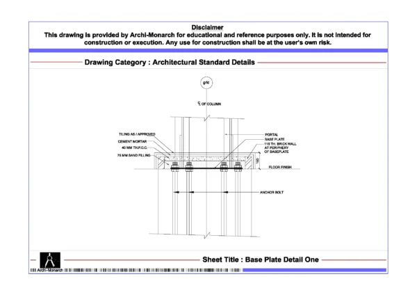 Base Plate Detail One ⋆ Archi-Monarch