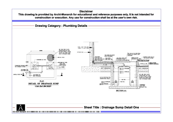 Drainage Sump Detail One ⋆ Archi-Monarch