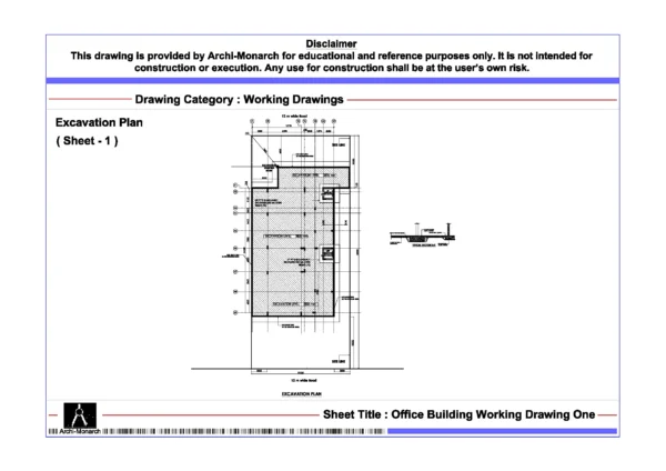 Office Building Working Drawing One ⋆ Archi-Monarch