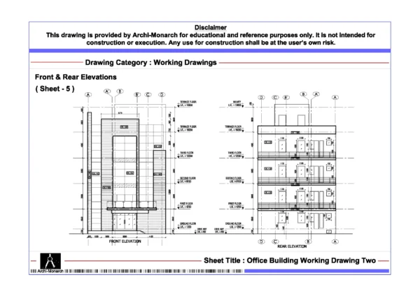Office Building Working Drawing Two ⋆ Archi-Monarch