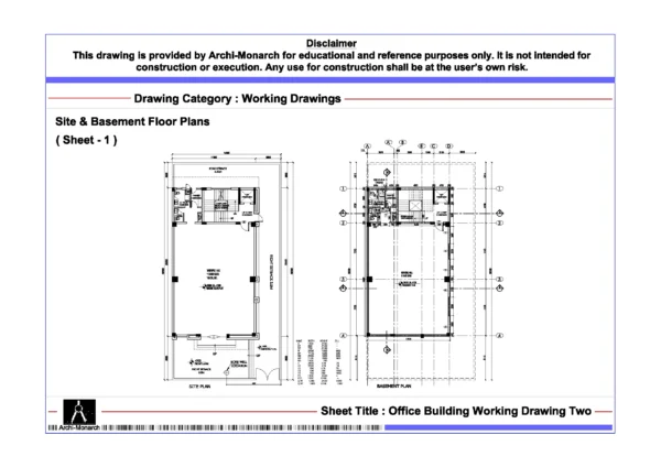 Office Building Working Drawing Two ⋆ Archi-Monarch