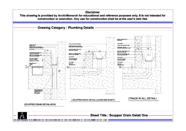 Scupper Drain Detail One ⋆ Archi-Monarch