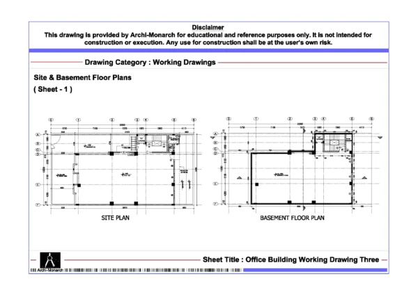 Office Building Working Drawing Three ⋆ Archi-Monarch